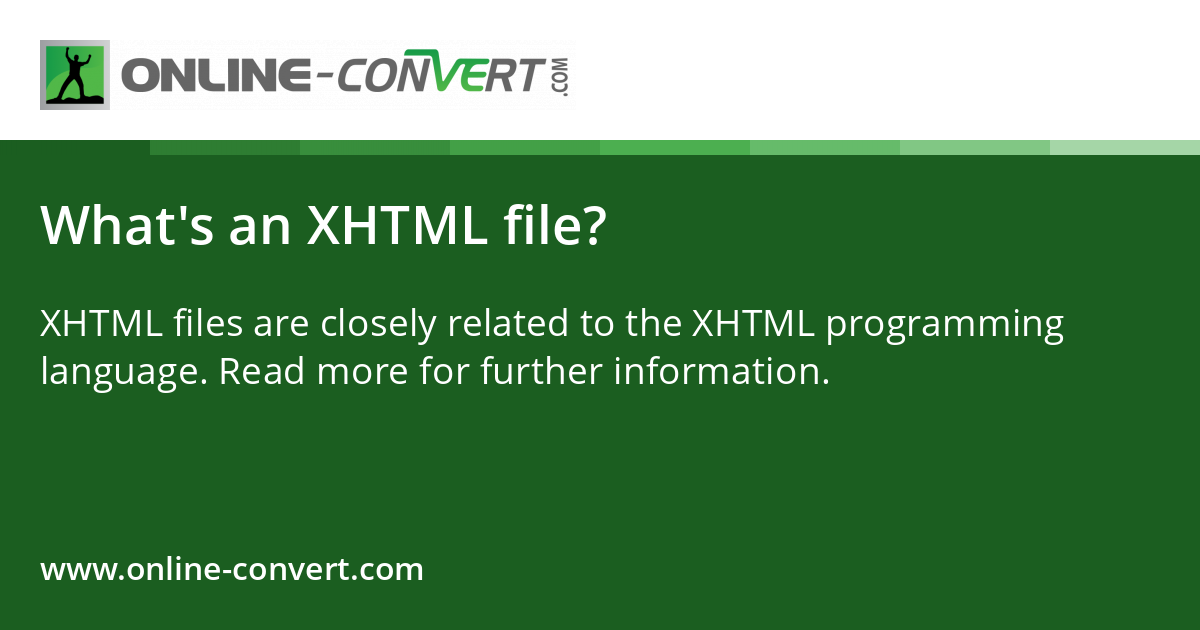 What's an XHTML file?
