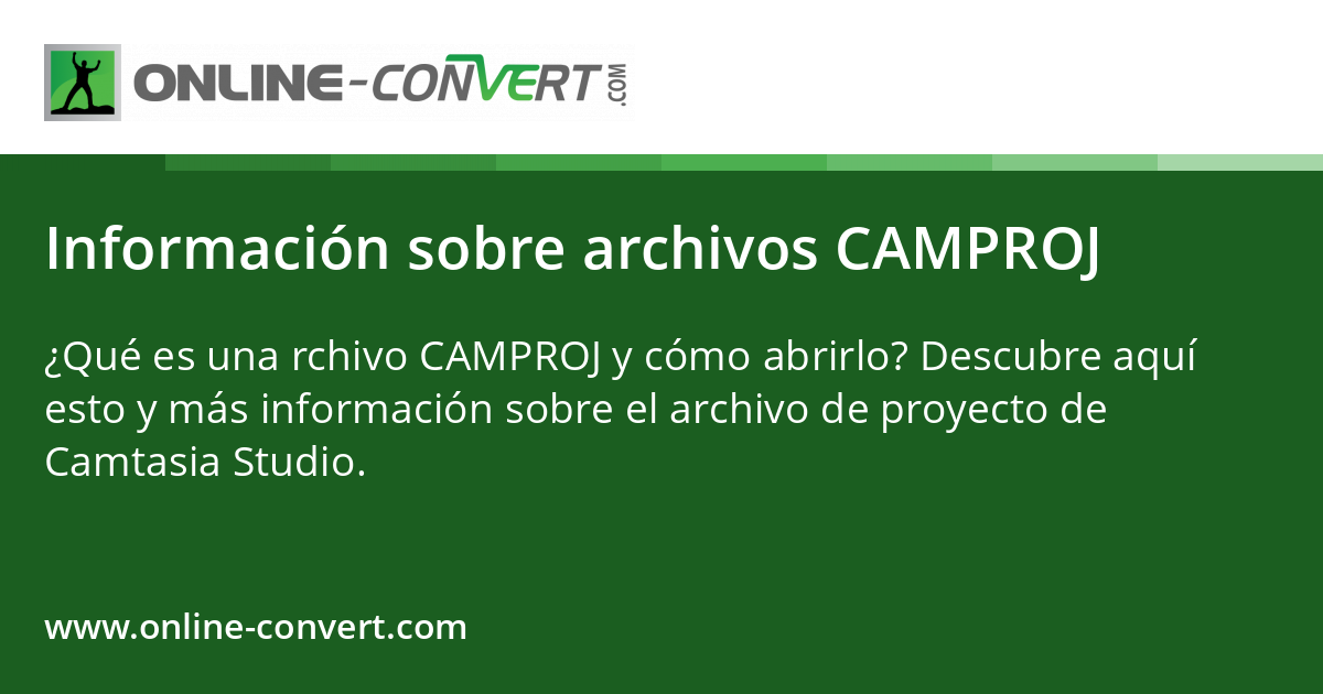 Información sobre archivos CAMPROJ