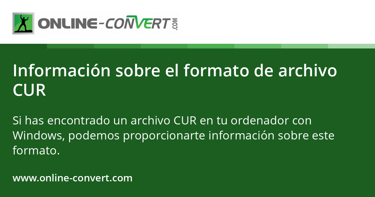 Información sobre el formato de archivo CUR