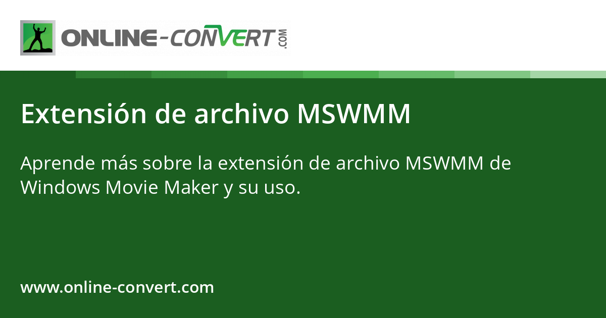 Extensión de archivo MSWMM