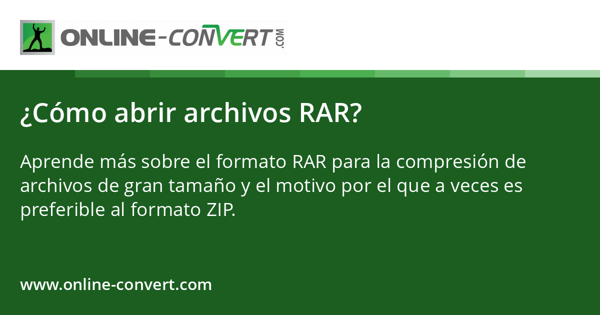 ¿Cómo abrir archivos RAR?