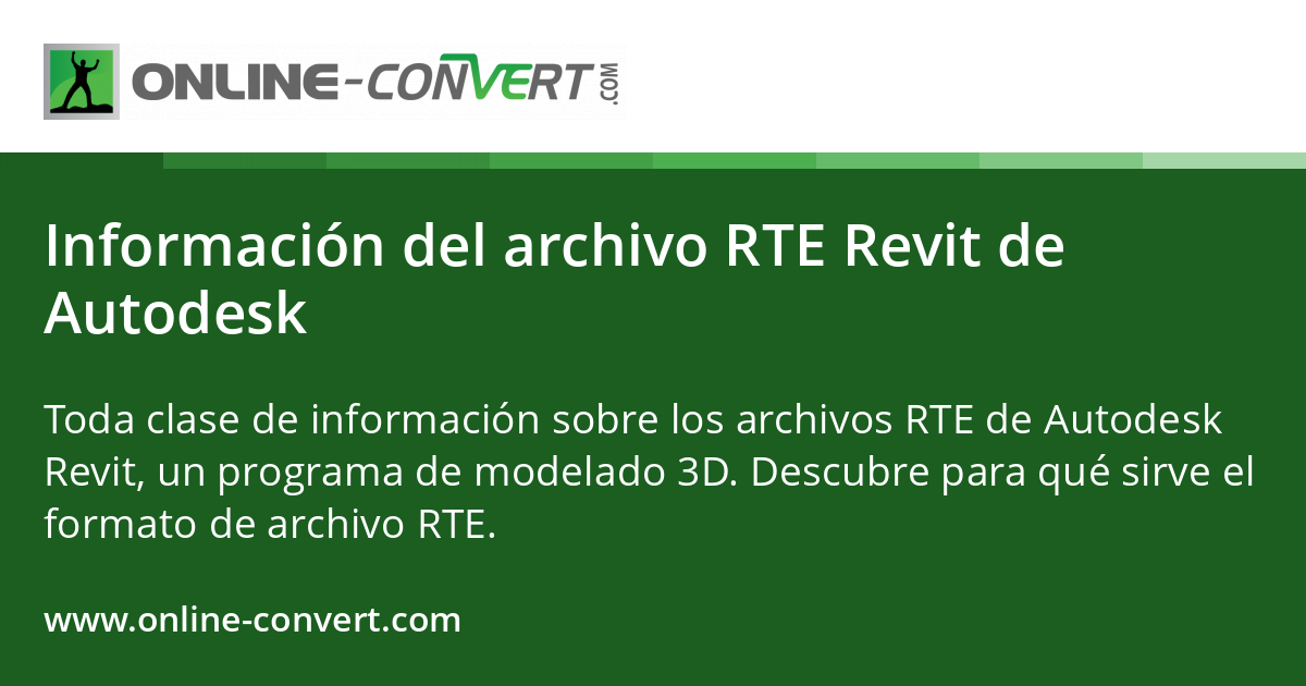 Información del archivo RTE Revit de Autodesk