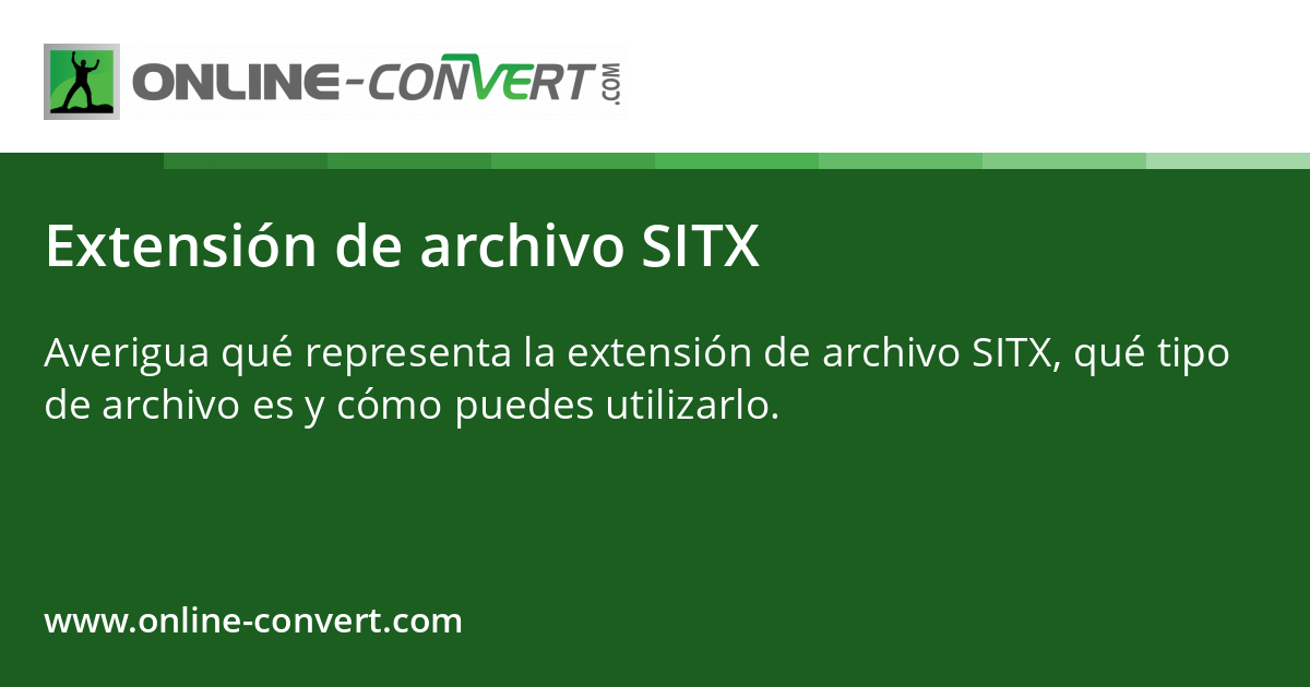 Extensión de archivo SITX