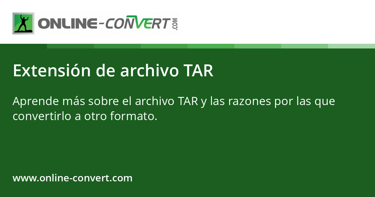 Extensión de archivo TAR
