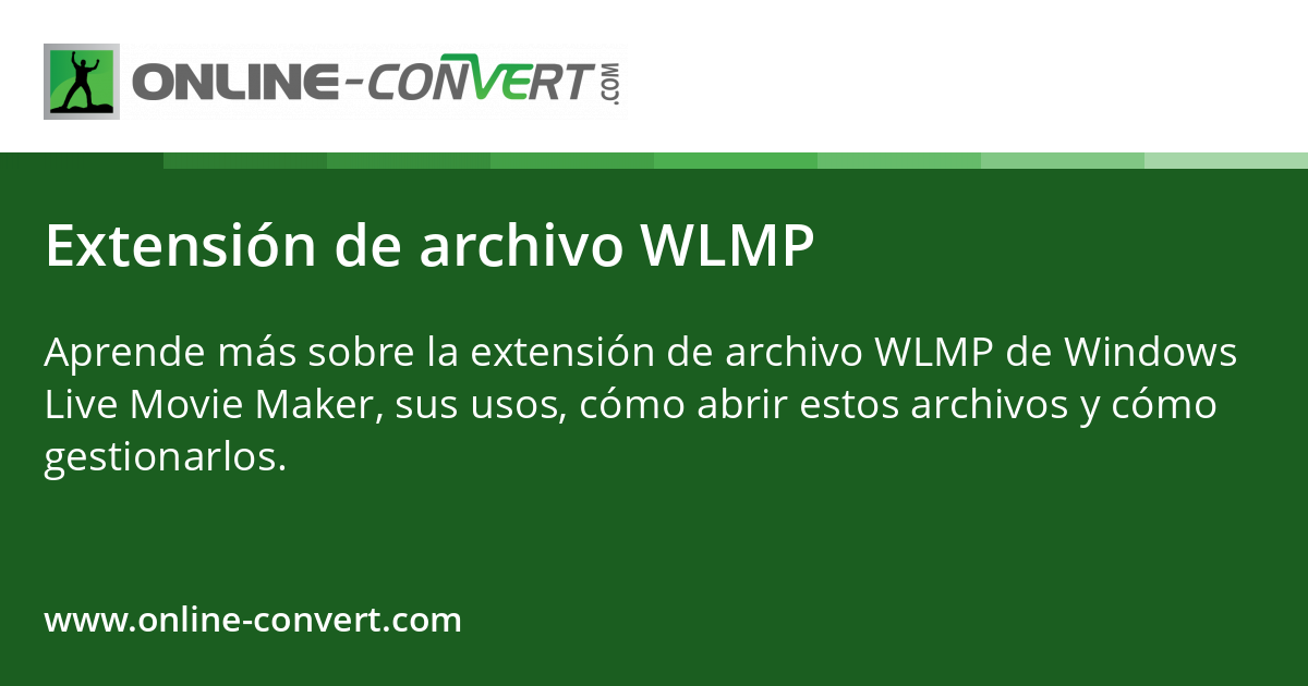 Extensión de archivo WLMP