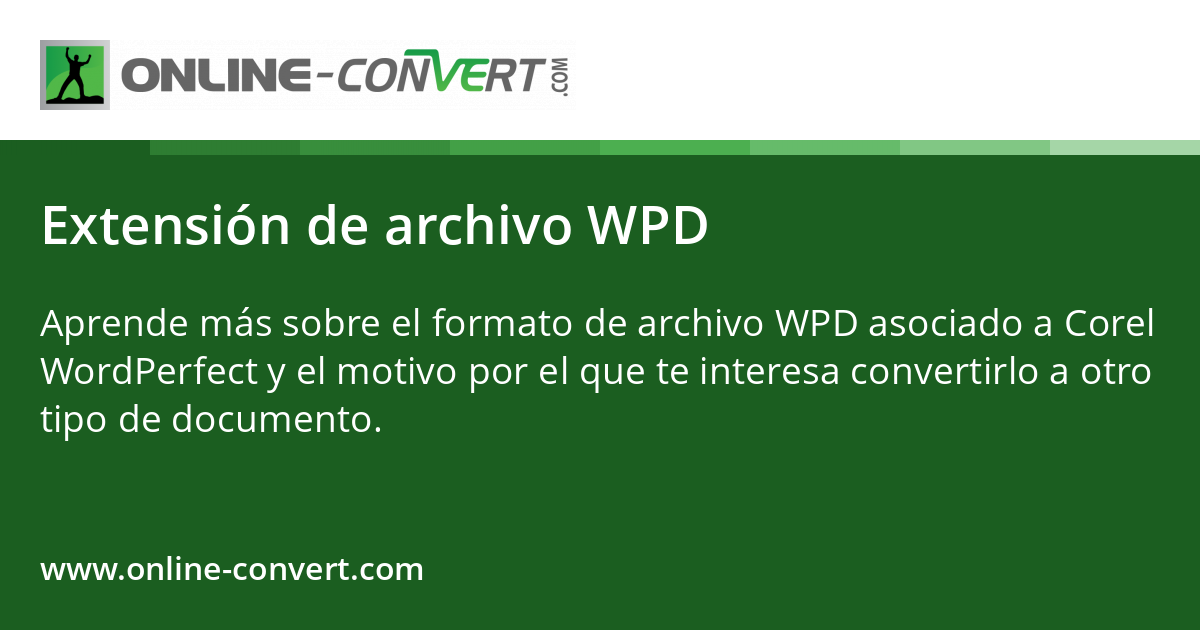 Extensión de archivo WPD