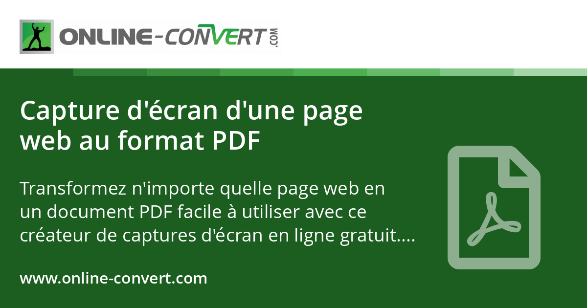 Capture d'écran d'une page web au format PDF