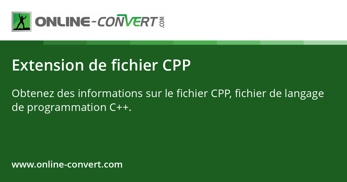 Extension de fichier CPP