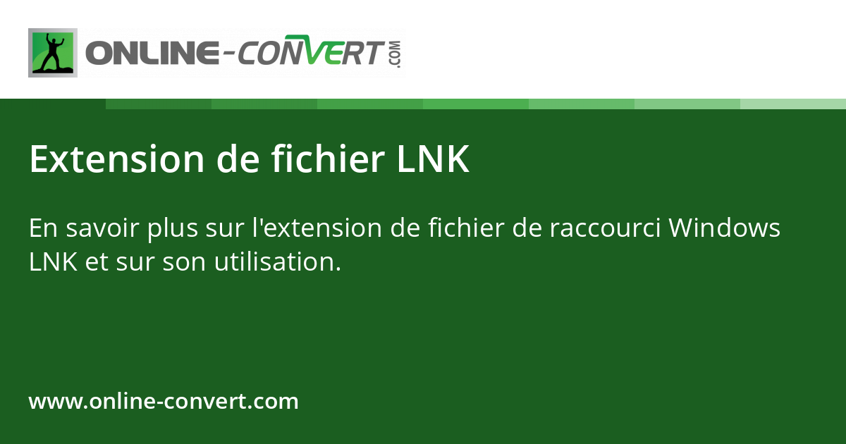 Extension de fichier LNK