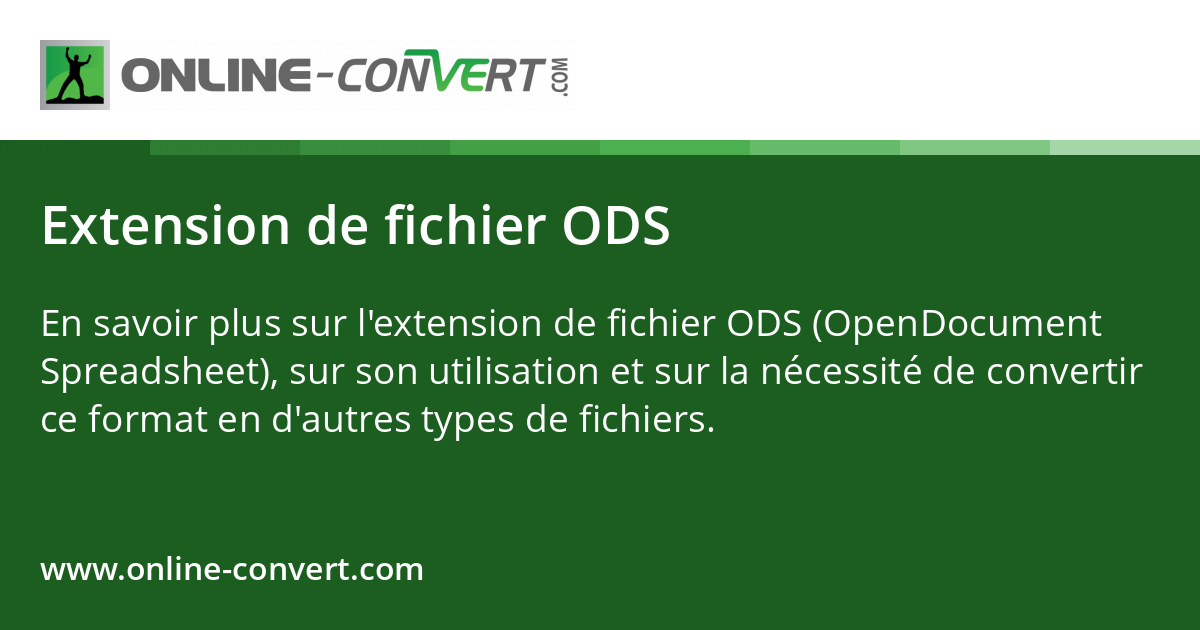 Extension de fichier ODS