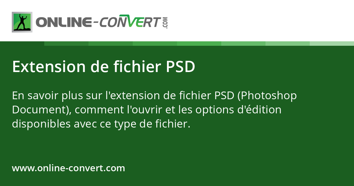 Extension de fichier PSD