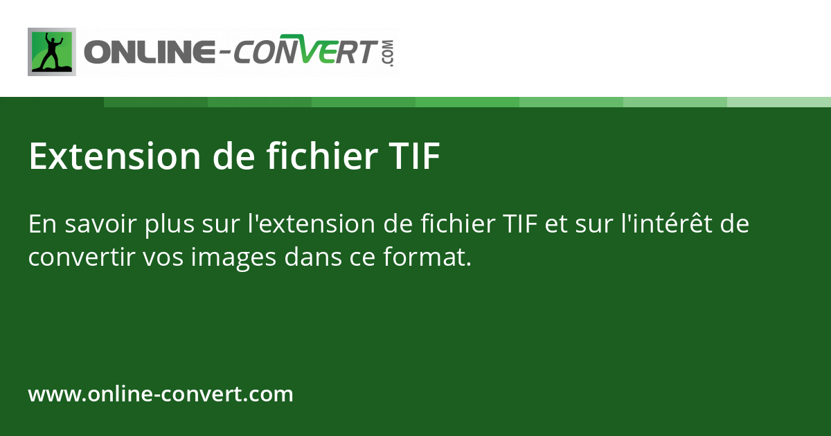 Extension de fichier TIF