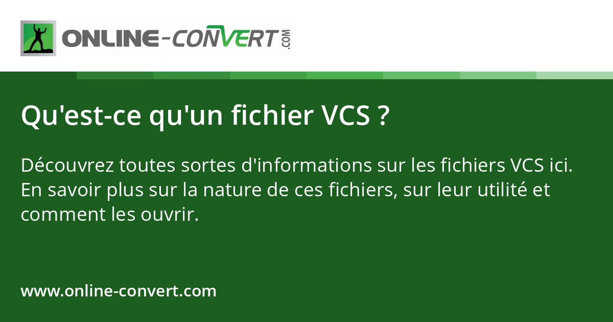 Qu'est-ce qu'un fichier VCS