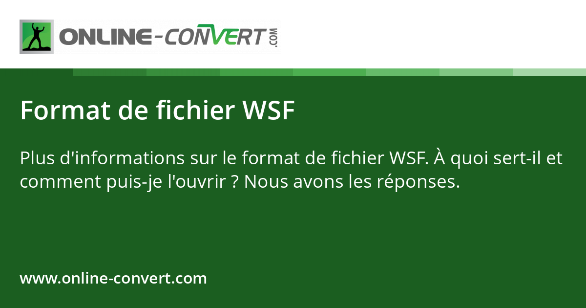 Format de fichier WSF