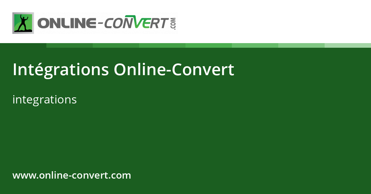Online Convert Integrations