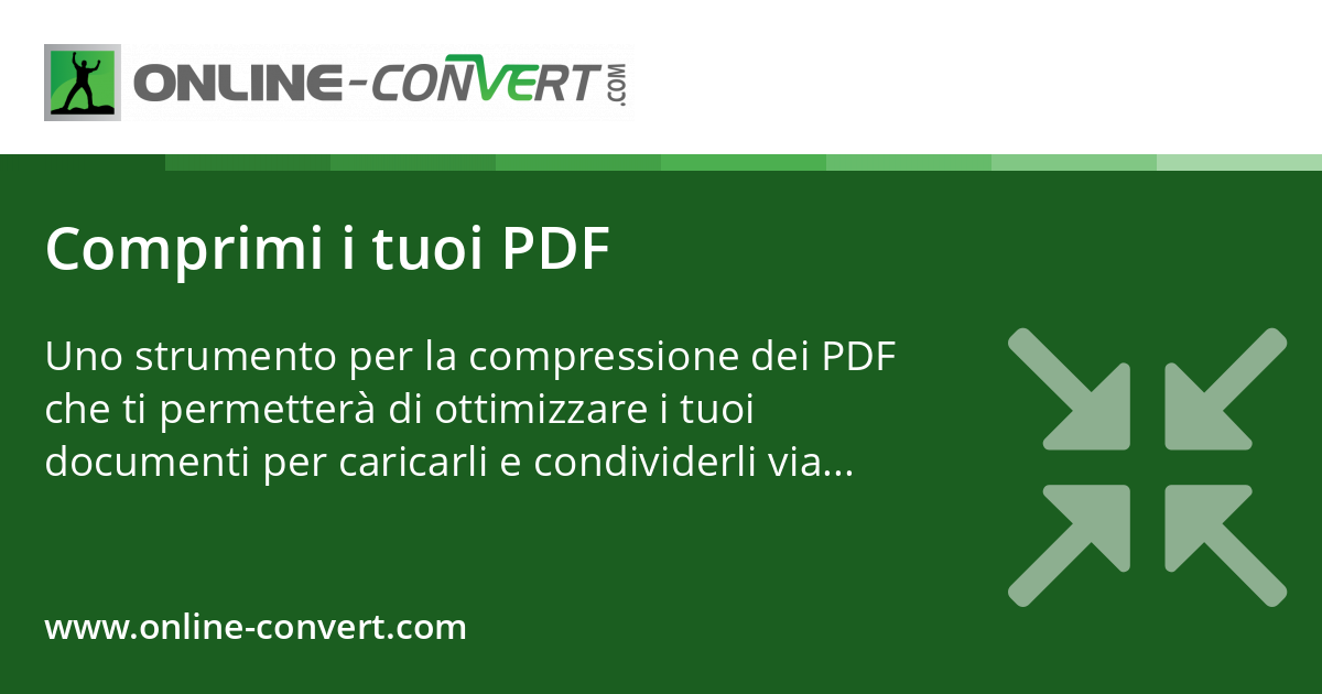 Comprimi i tuoi PDF