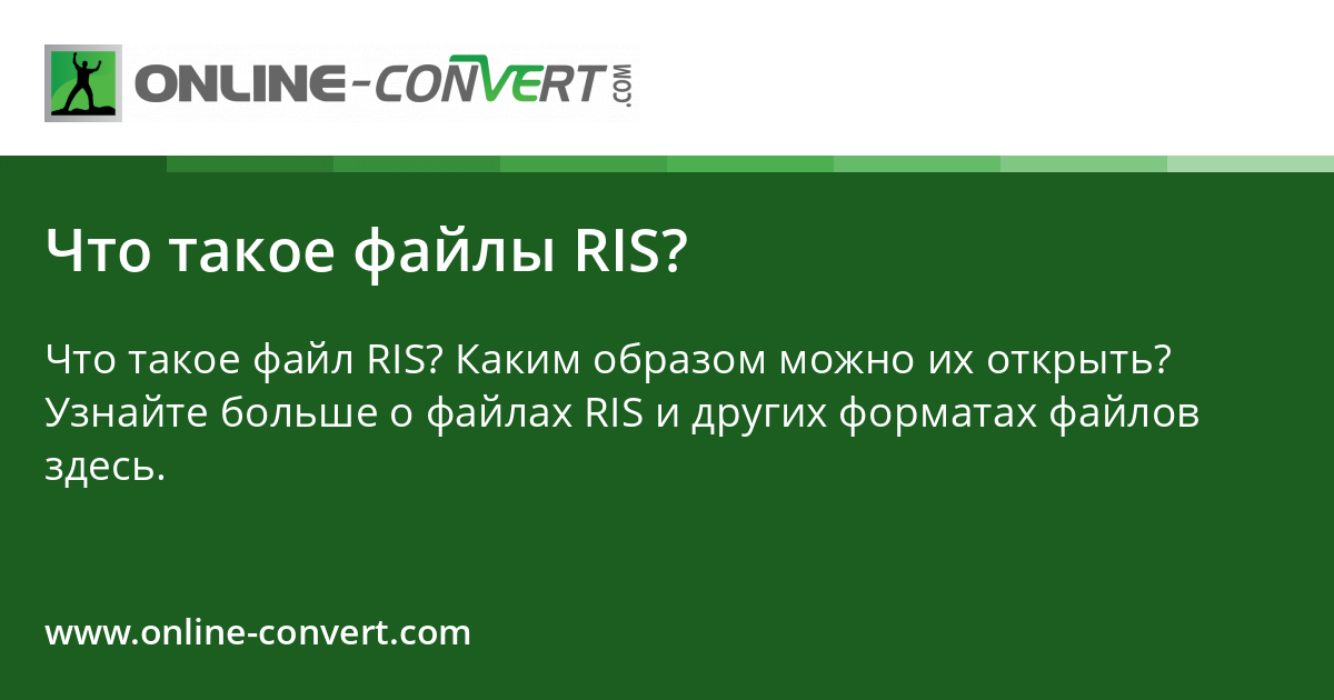Что такое файлы RIS?