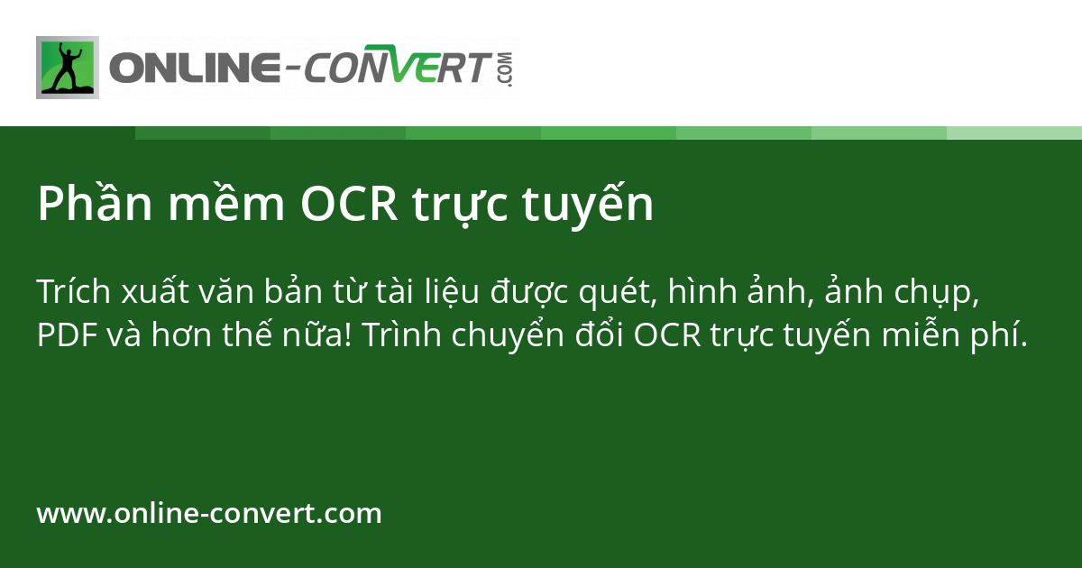 Phần mềm OCR trực tuyến